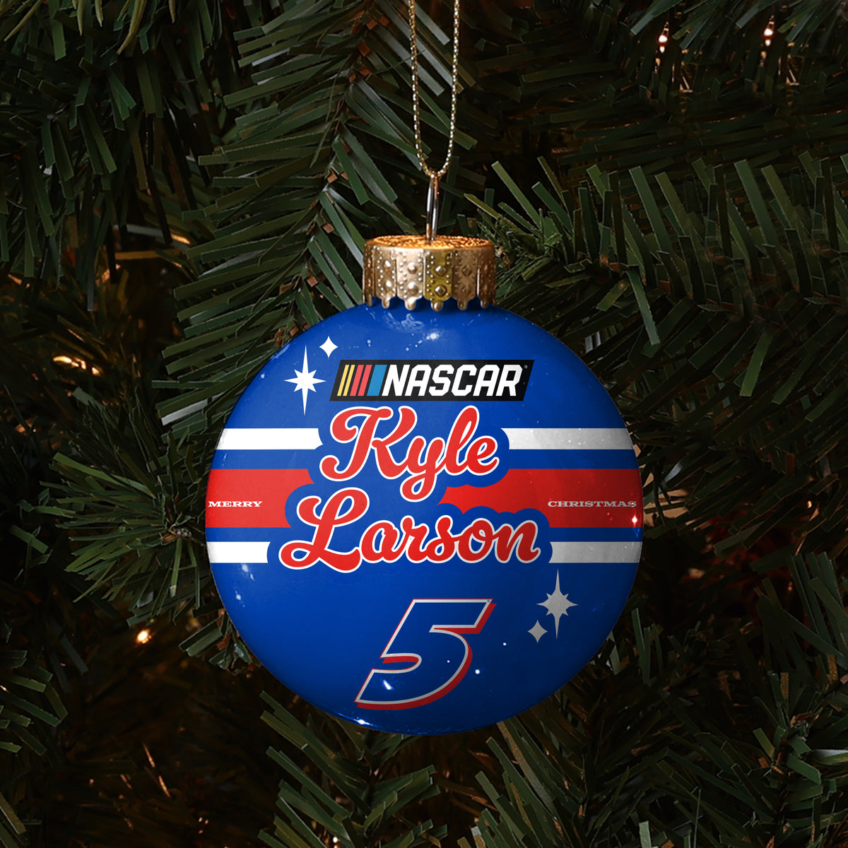 Kyle Larson 2025 Glass Ball Christmas Ornament Preorder - Projected No ...