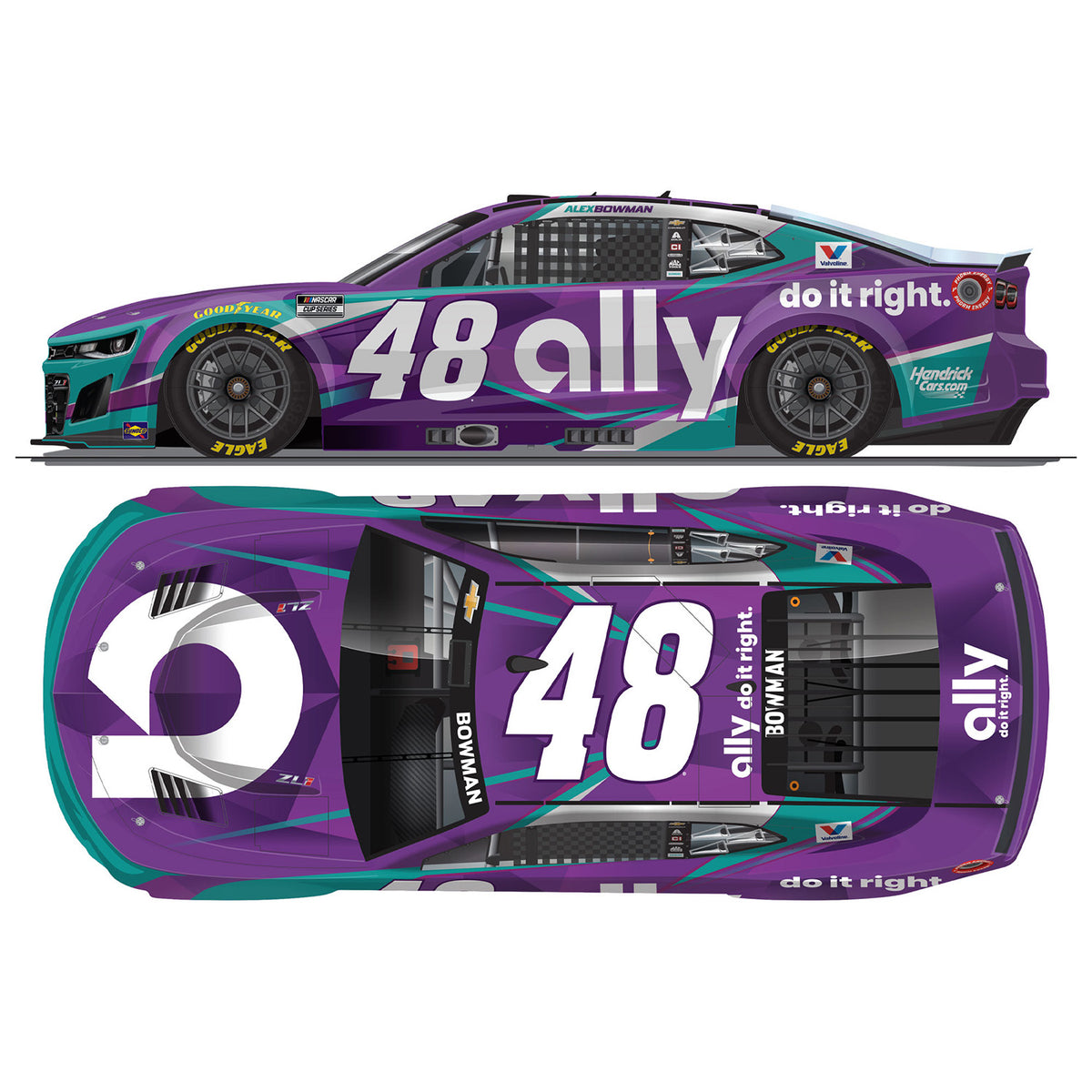 Alex Bowman ELITE Ally 1:24 2026 Diecast Car Preorder - Currently Proj ...