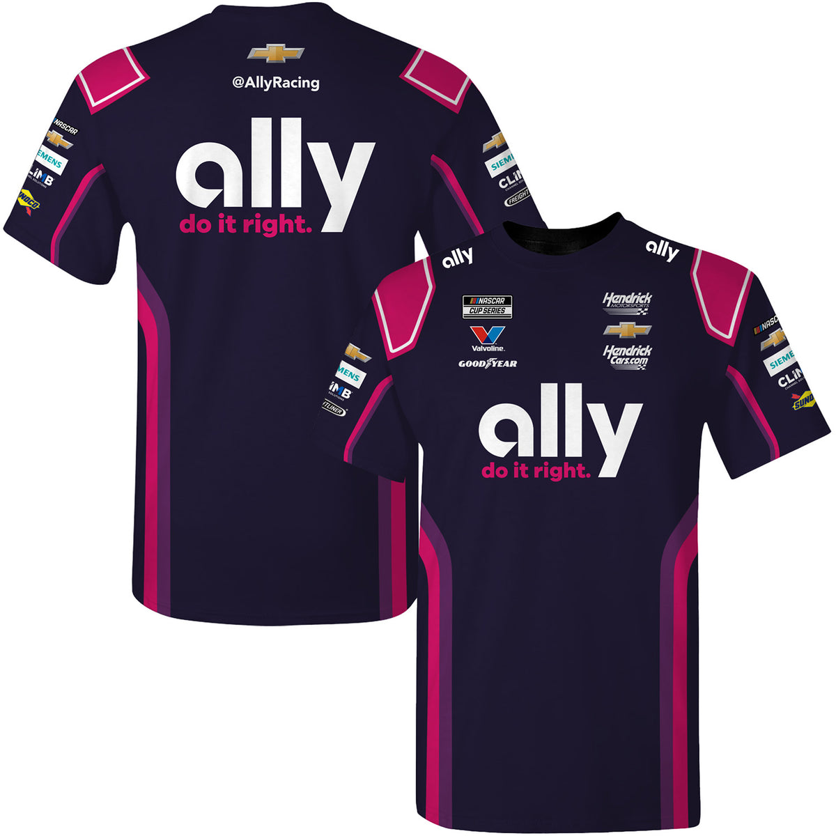 Alex Bowman 2025 Ally Sublimated Uniform Pit Crew T-Shirt L