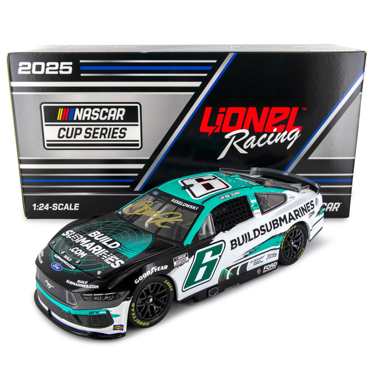 Brad Keselowski Autographed BuildSubmarines 1:24 Standard 2025 Diecast ...
