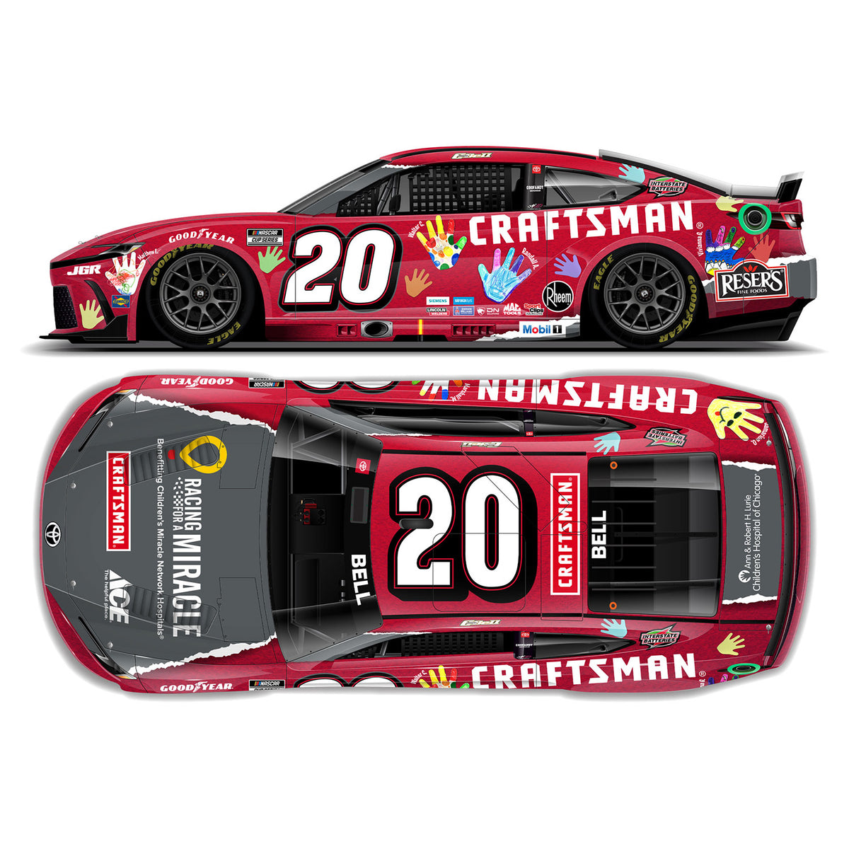 Christopher Bell Craftsman / Racing for a Miracle 1:24 Standard 2025 D ...