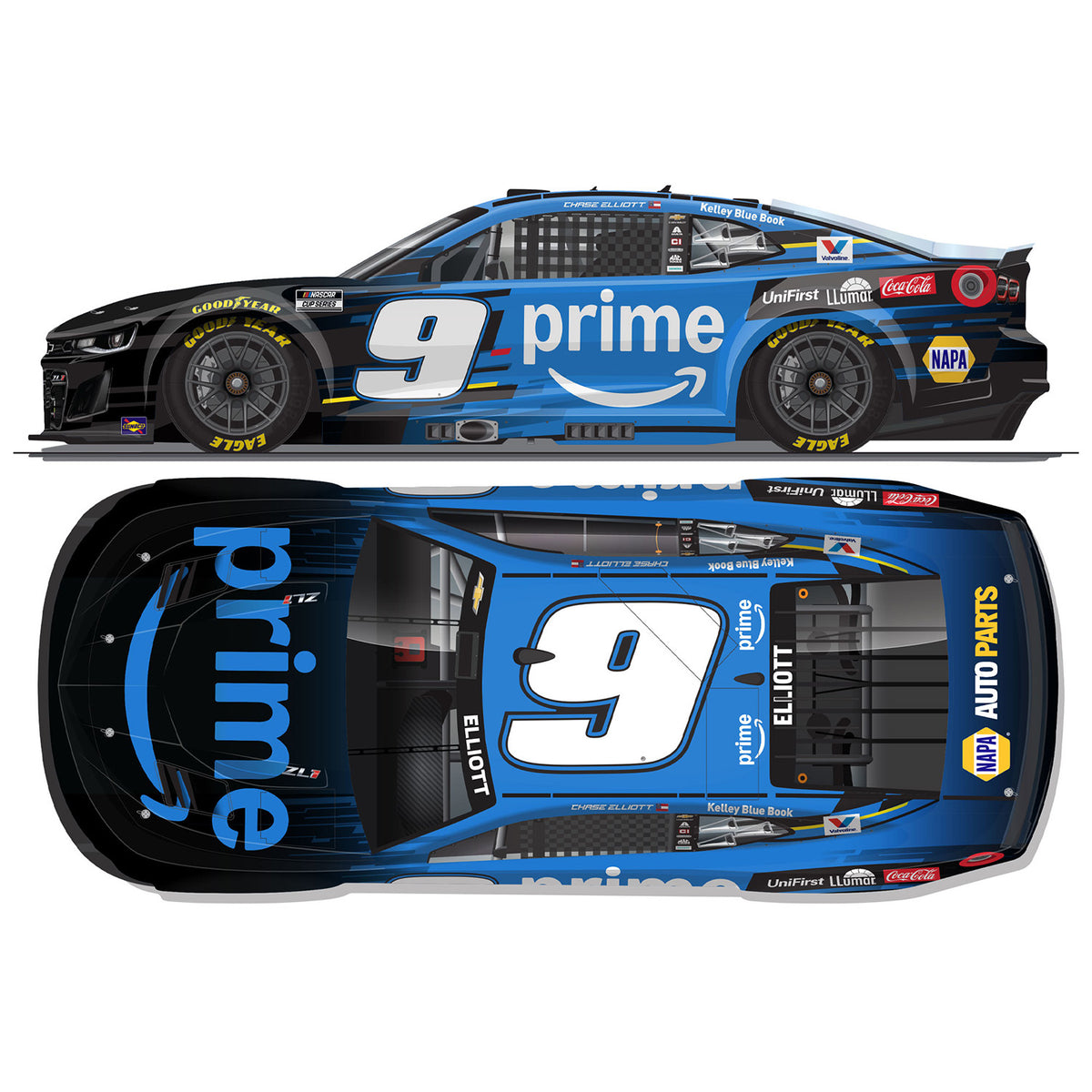 Chase Elliott Amazon Prime 1:24 Standard 2026 Diecast Car Preorder - C ...