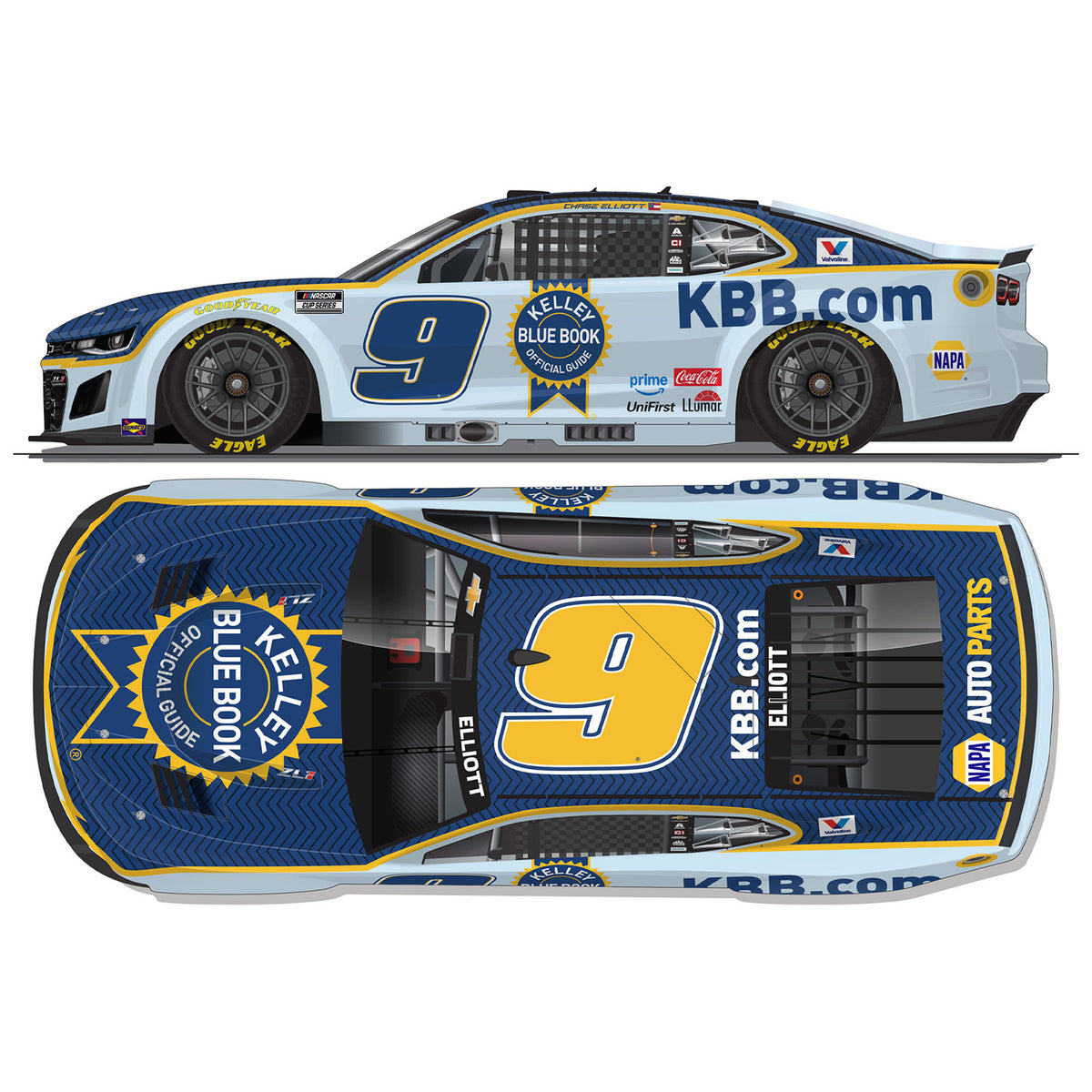 Chase Elliott ELITE Kelley Blue Book 1:24 2026 Diecast Car Preorder ...