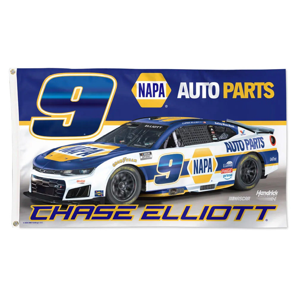 Chase Elliott 2026 NAPA #9 Car 3x5 Flag - Sale– RacingUSA