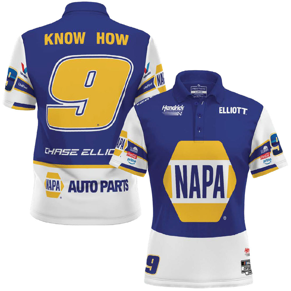 Chase Elliott 2026 NAPA Uniform Pit Polo Shirt– RacingUSA