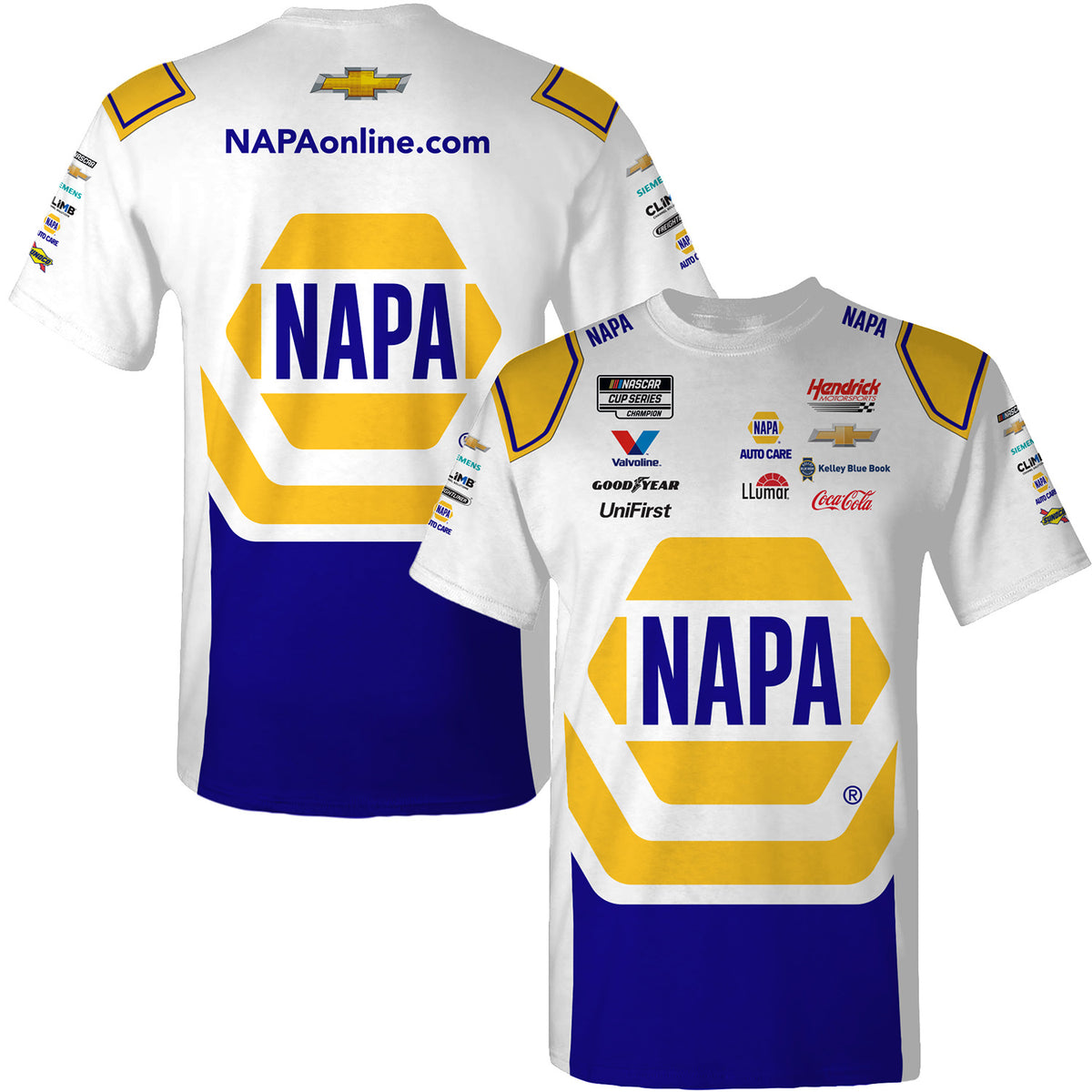Chase Elliott 2025 NAPA Sublimated Uniform Pit Crew T-Shirt L