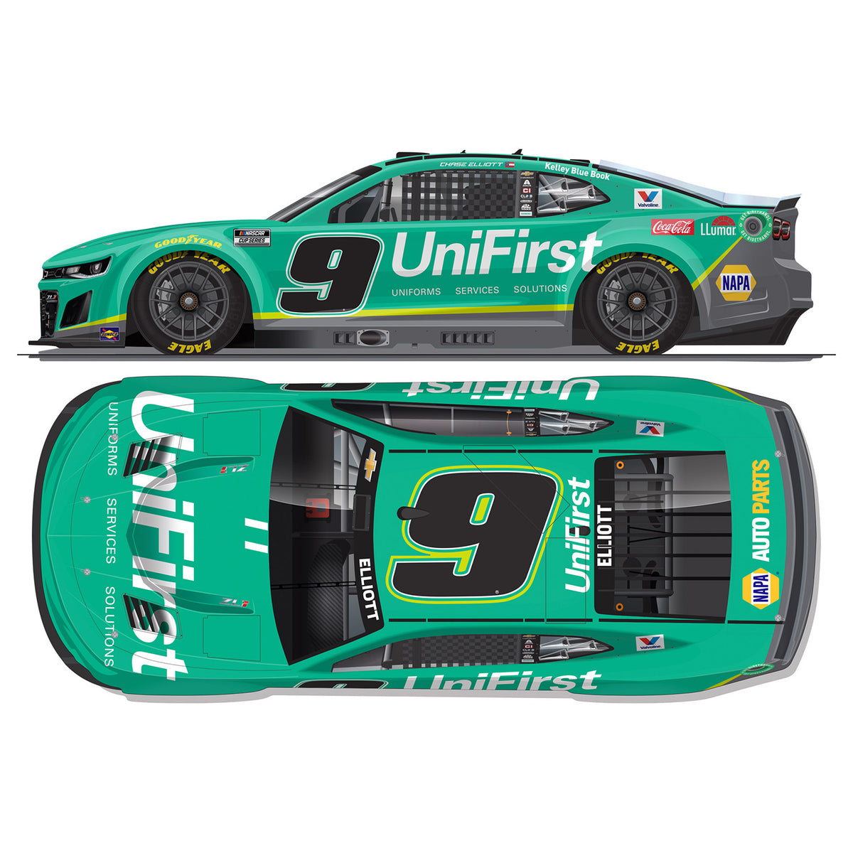 Chase Elliott UniFirst 1:64 Standard 2025 Diecast Car Preorder ...