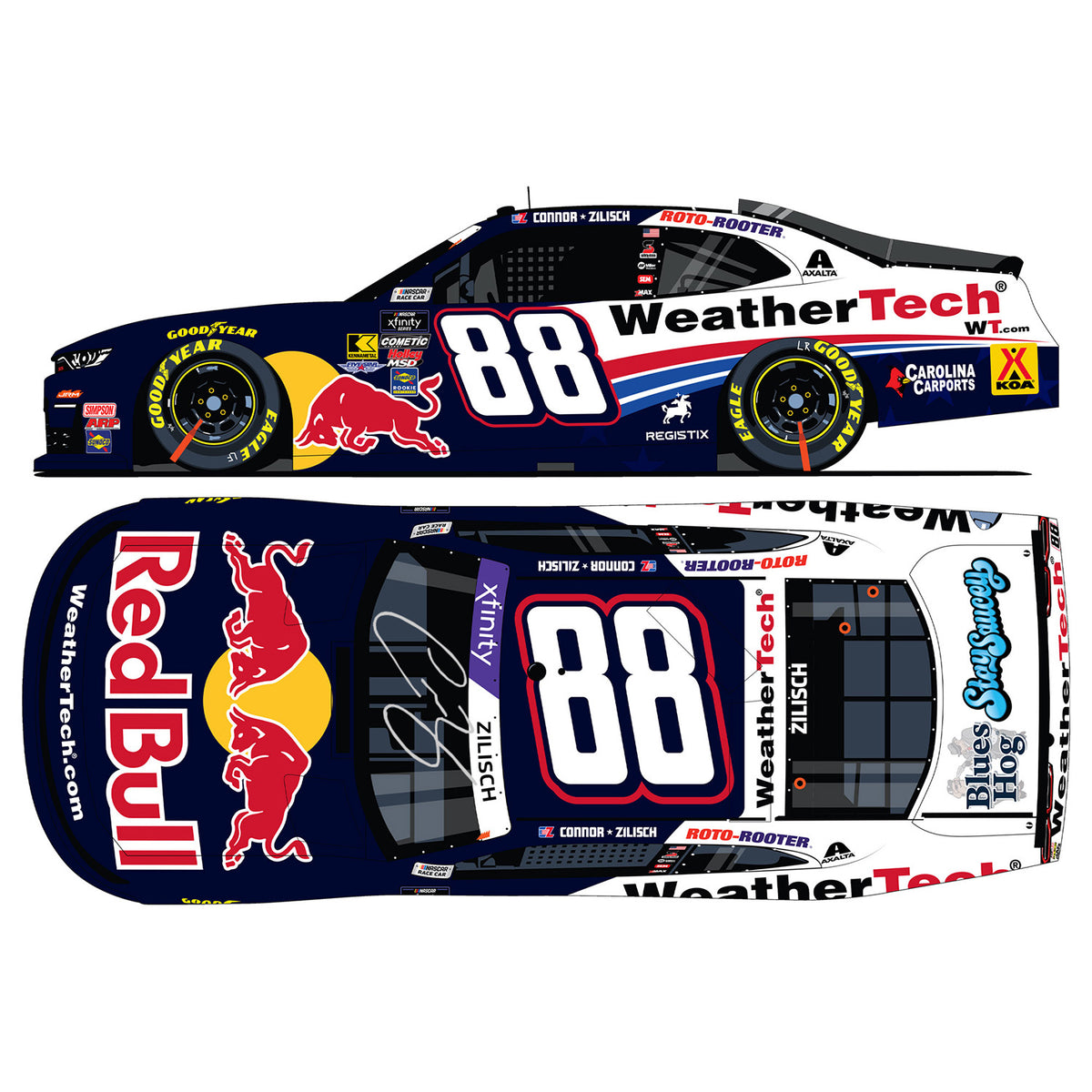 Connor Zilisch Autographed WeatherTech / Red Bull #88 Xfinity Series 1 ...