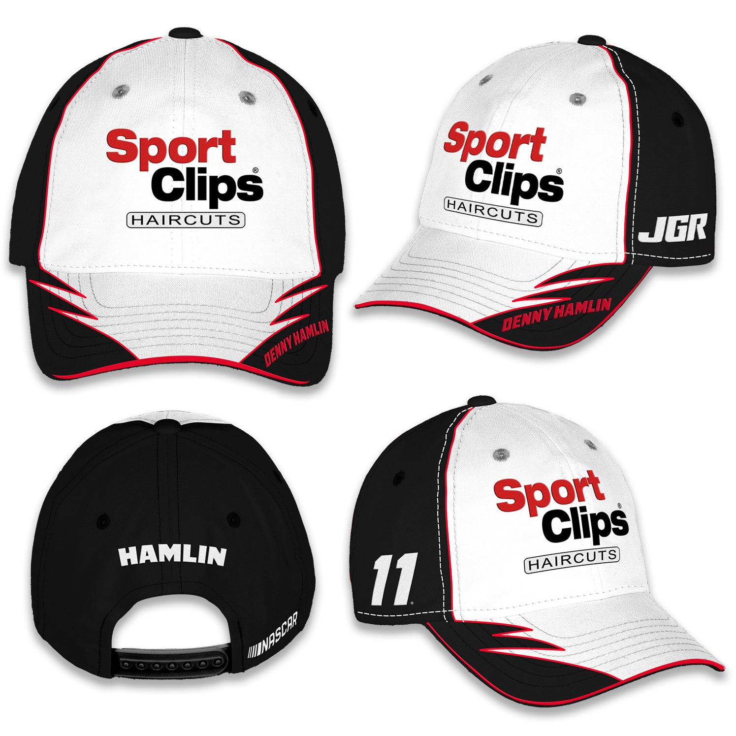 Denny Hamlin 2025 Element Sponsor Hat White/Black Preorder - Currently ...