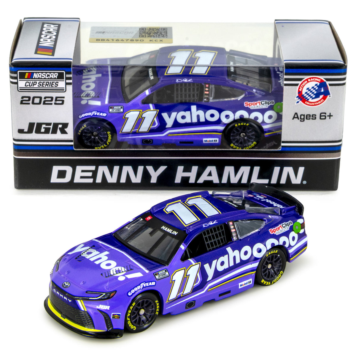 Denny Hamlin Yahoo! 1:64 Standard 2025 Diecast Car– RacingUSA