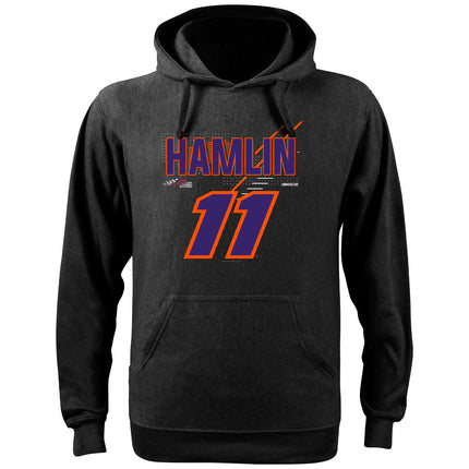 Denny Hamlin Name and #11 Hoodie Outerwear Sweatshirt Black– RacingUSA
