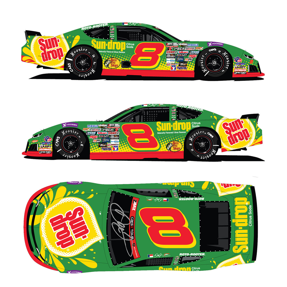 New Dale Jr 2025 Sun Drop #8 Late Model Merchandise– RacingUSA
