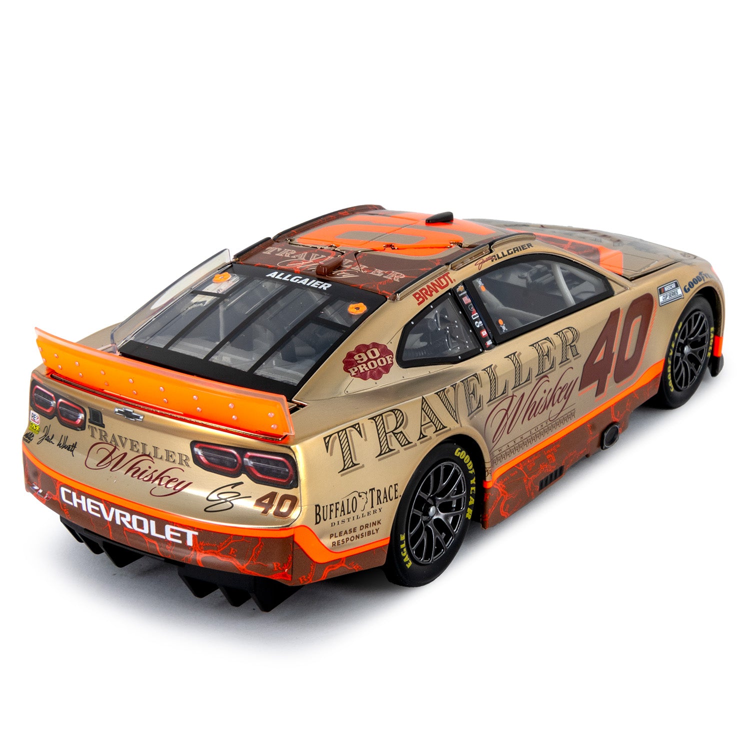 Justin Allgaier 2025 Traveller Whiskey #40 JR Motorsports 1st Cup Car ...