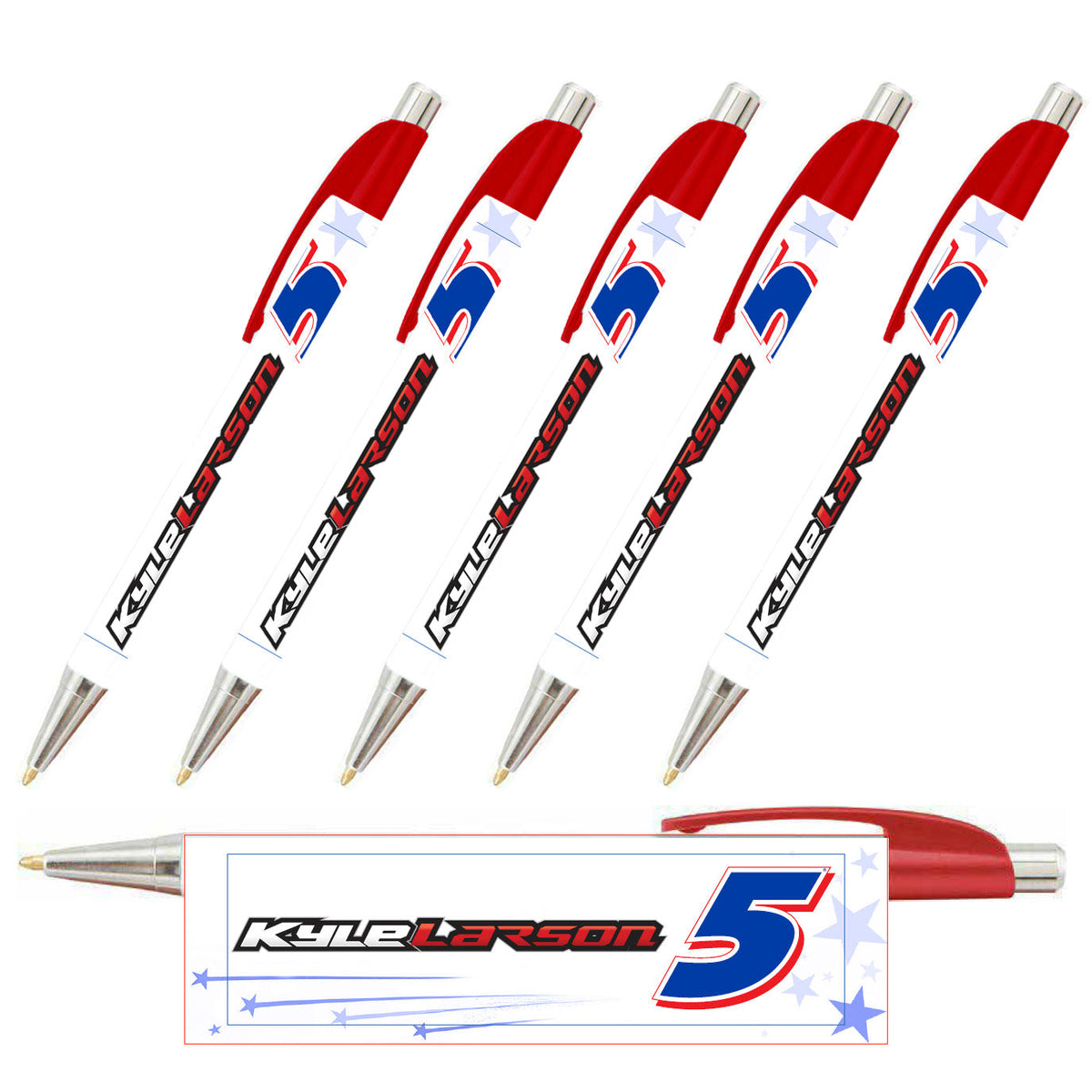 Kyle Larson Top Flight Slim Metallic Pens 5-Pack– RacingUSA