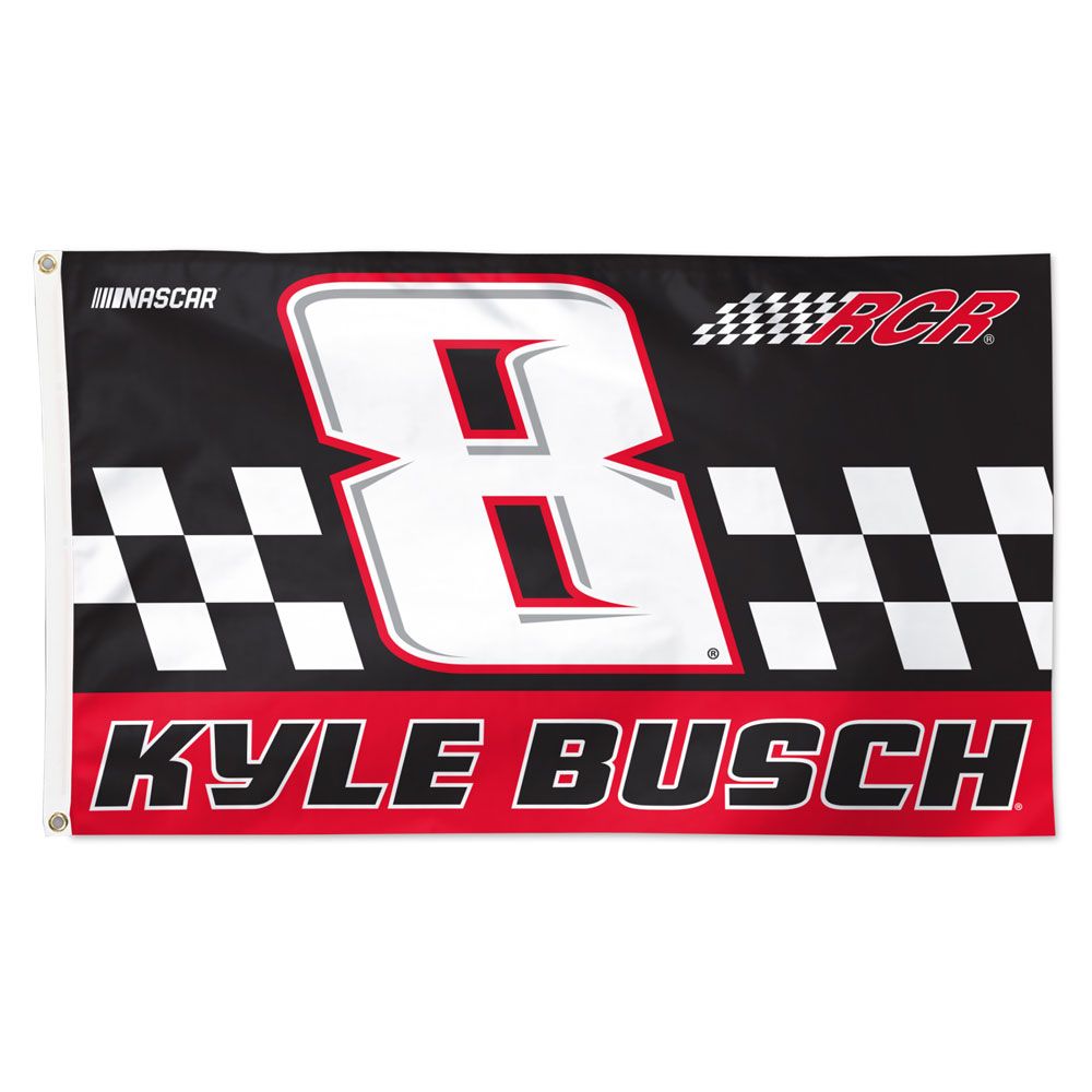 Kyle Busch 2025 RCR #8 Car 3x5 Flag Preorder - Currently Projected March