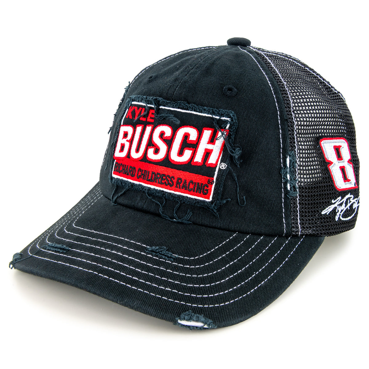 Kyle Busch 2025 Vintage Patch Hat Black– RacingUSA