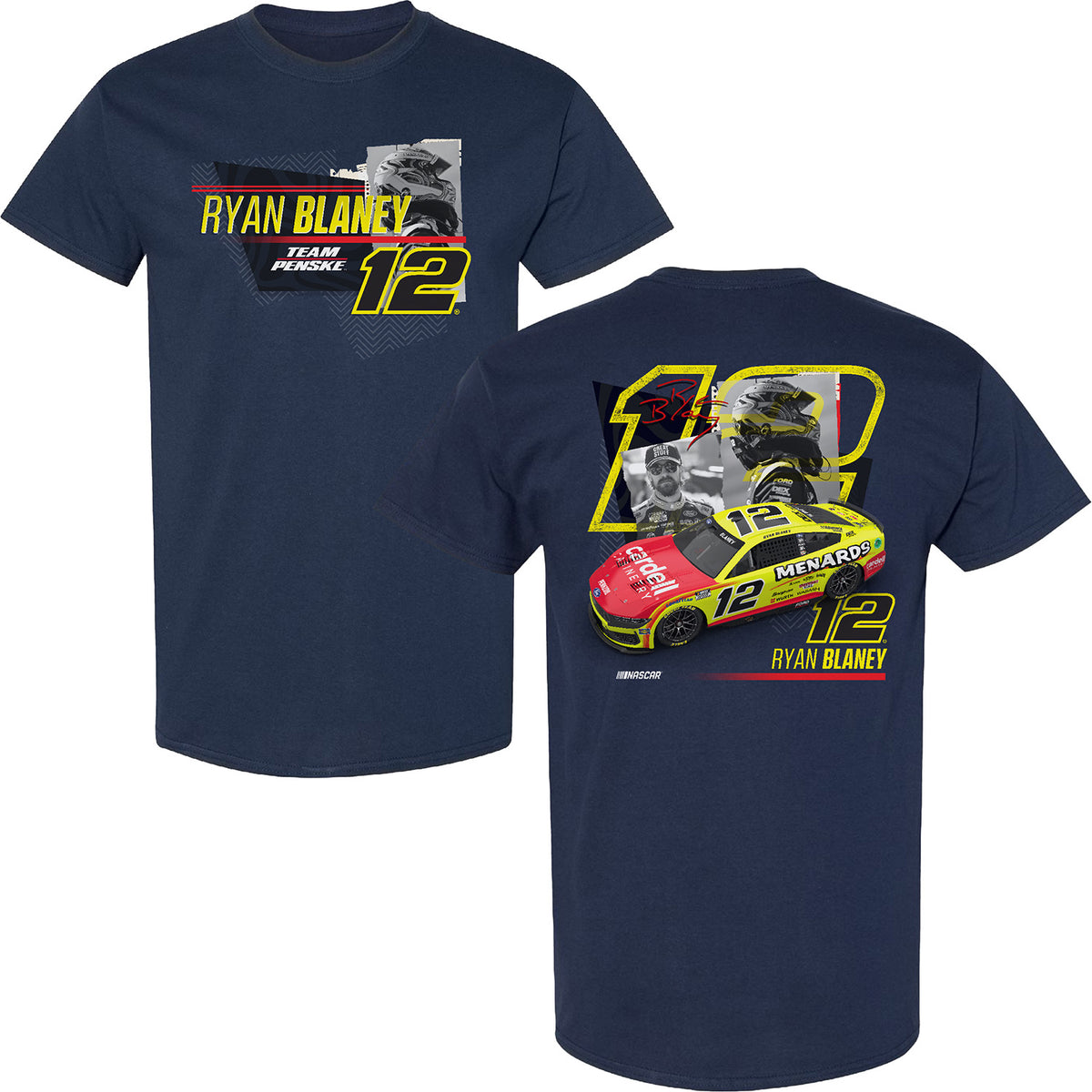 Ryan Blaney 2025 Menards Rumble T-Shirt Blue– RacingUSA