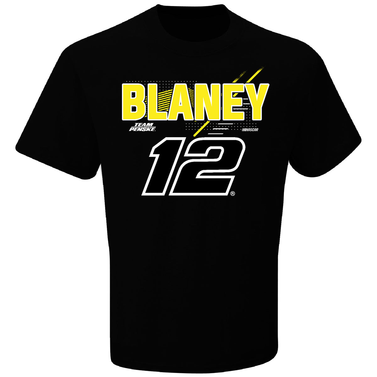 Ryan Blaney Exclusive Name and #12 T-Shirt Black - Sale– RacingUSA