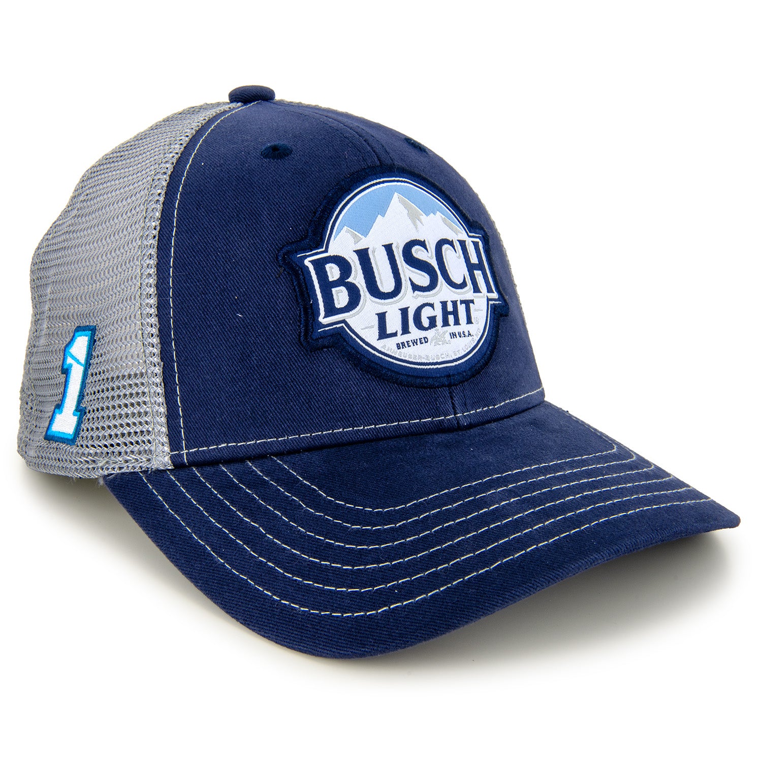 Ross Chastain 2024 Busch Light Sponsor Mesh Hat Blue/Gray Adult