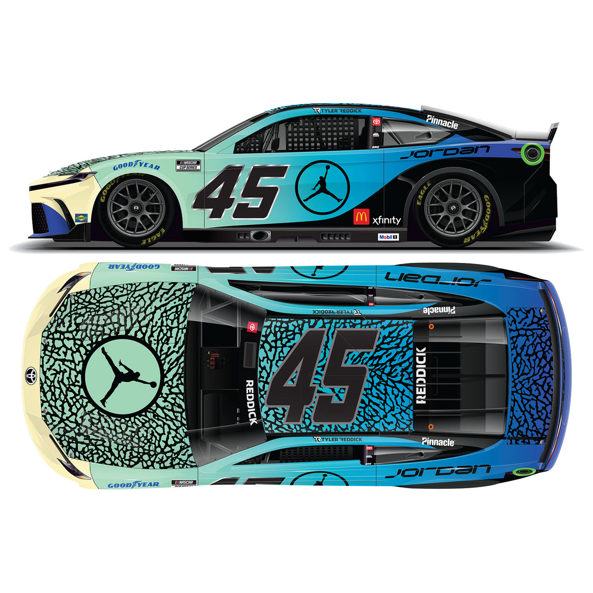 Tyler Reddick ELITE Jordan Brand Jumpman 1:24 2025 Diecast Car Preorde ...