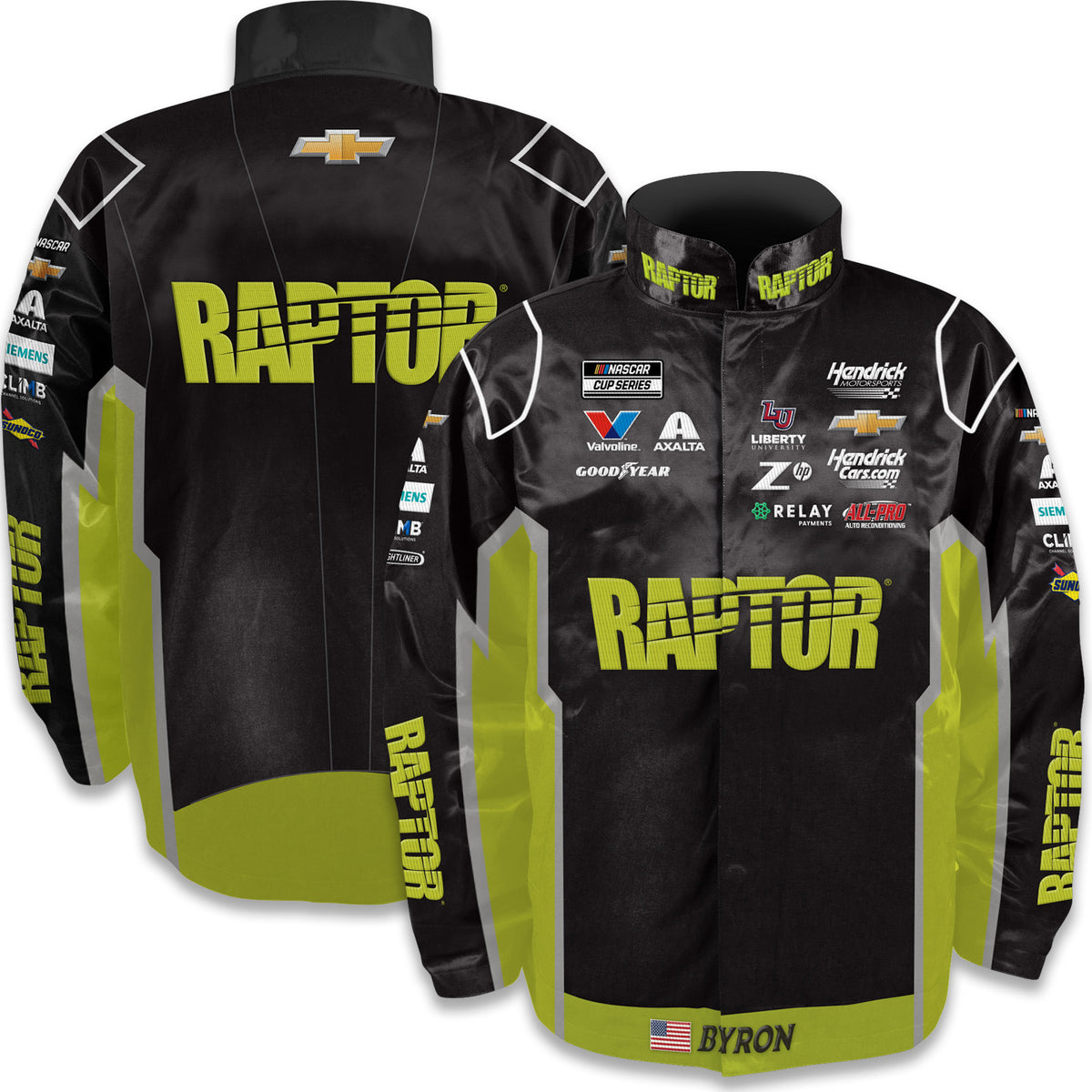 William Byron 2025 Raptor Uniform Pit Outerwear Jacket– RacingUSA