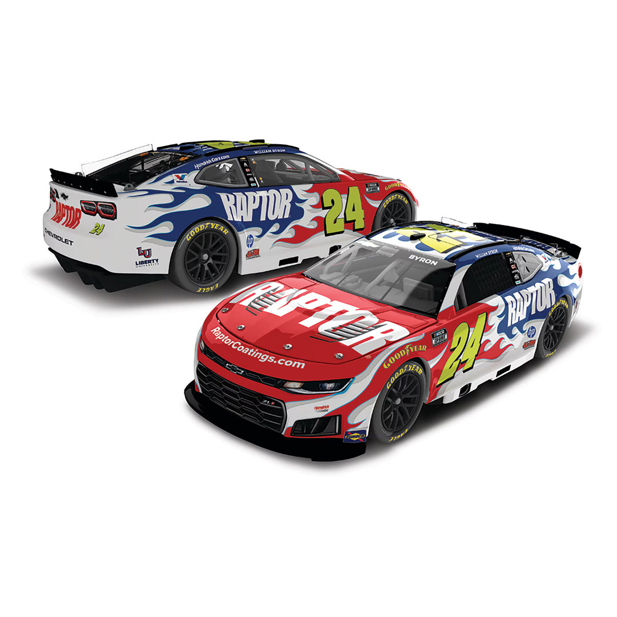 William Byron Raptor 1:24 Color Chrome 2026 Diecast Car Preorder - Cur ...